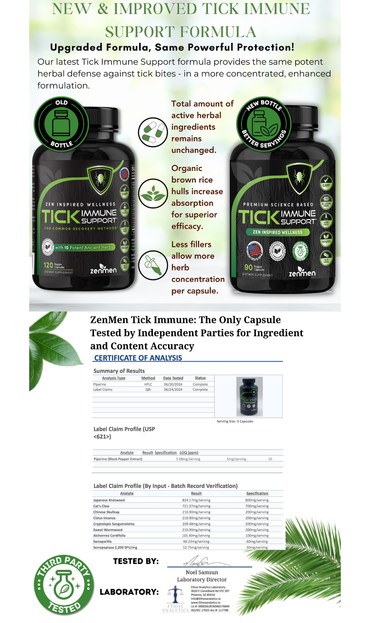 Tick Immune Support: Herbal Defense for Tick Bite – Zenmen Health