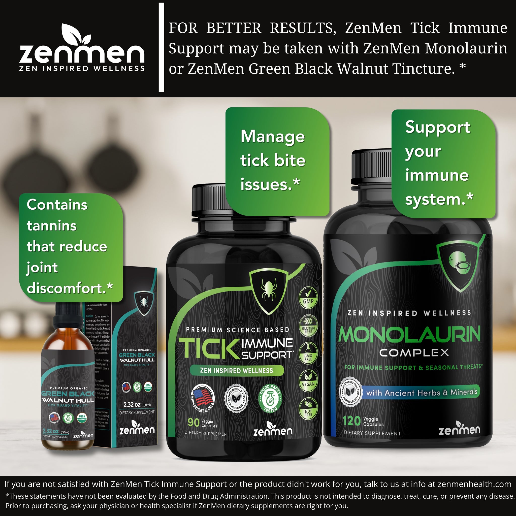 ZENMEN NATURAL HERBAL VEGAN CAPSULES AND TINCTURES, MADE IN THE USA ...