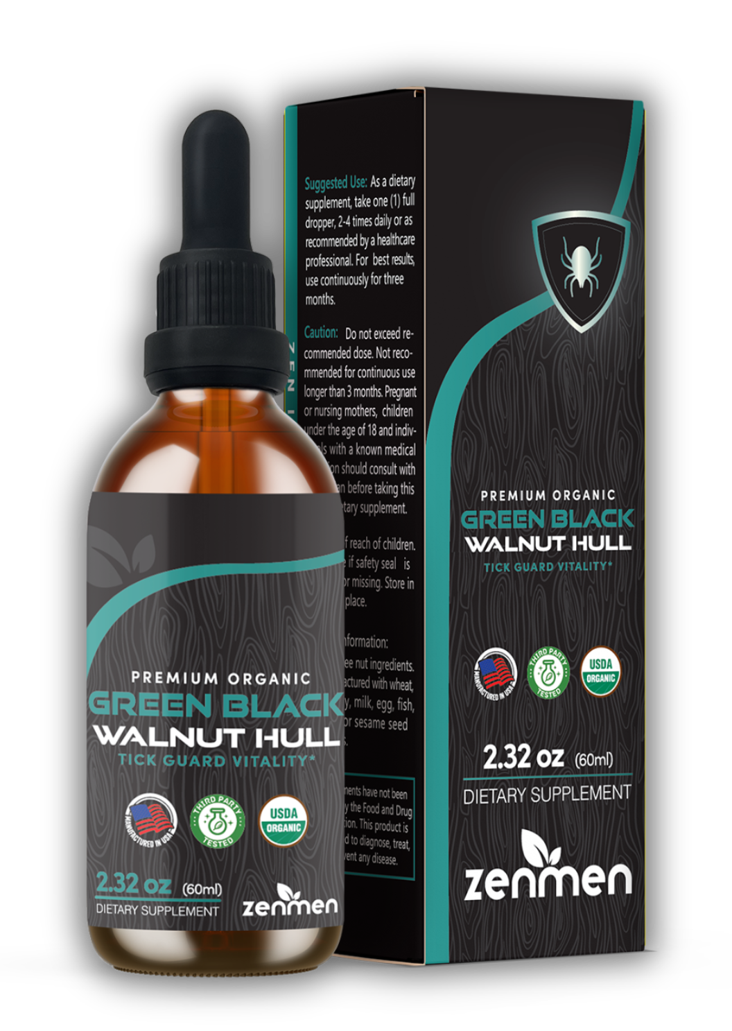 Shop Green Black Walnut Hull Tincture – Zenmen Health